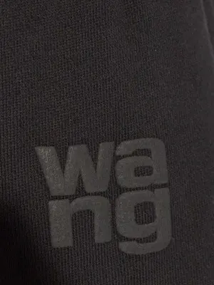 Alexander Wang Logo Cotton Track Pants - Black