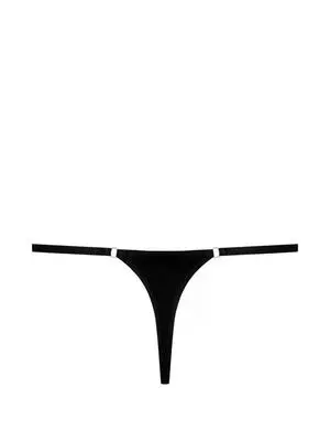 MAISON CLOSE La Femme Amazone Thong - Black