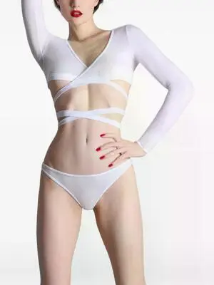MAISON CLOSE La Femme Amazone Briefs - White