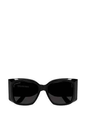 Balenciaga Acetate Square Frame Sunglasses - Black