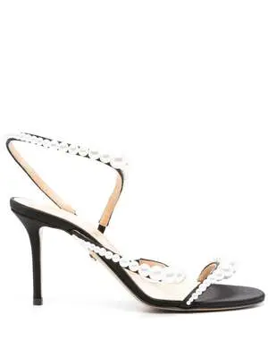Mach & Mach Sirene Pearl Sandals - Black