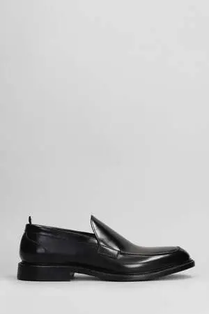 GREEN GEORGE Leather Loafers - Black