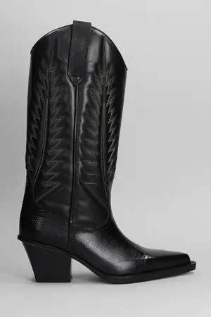 Paris Texas Texan Boots - Black