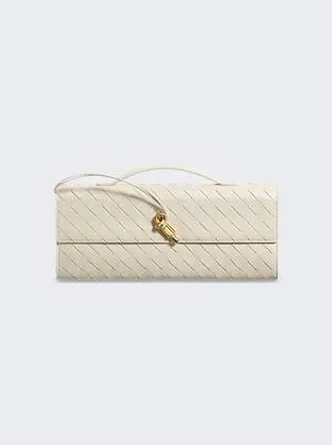 Bottega Veneta Bottega Veneta Andiamo Clutch Bag Ivory