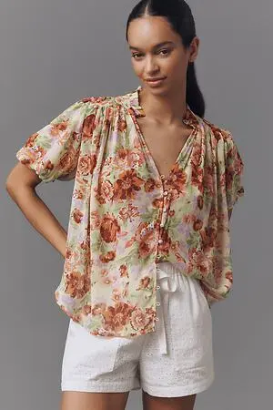 Anthropologie Short Blouses