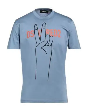 Men's Dsquared2 Blue T-shirts