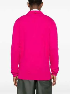WINNIE N.Y.C Split-neck Bouclé Jumper