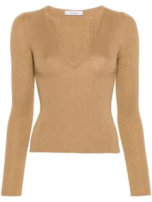 Max Mara Urlo Ribbed Sweater - Neutrals