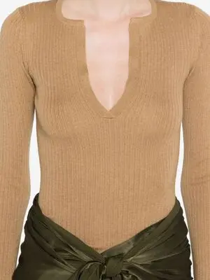 Max Mara Urlo Ribbed Sweater - Neutrals