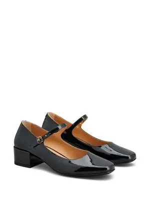 TOD'S Mary Jane Patent-finish Pumps - Black