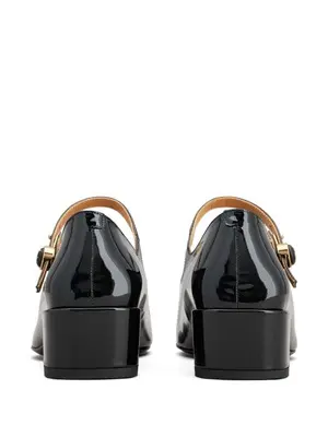 TOD'S Mary Jane Patent-finish Pumps - Black