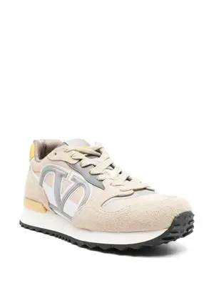 Valentino Garavani Vlogo Lace-up Sneakers - Neutrals