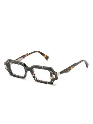 KUBORAUM Tortoiseshell Rectangle Eyeglasses