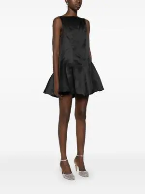 Khaite The Mags Silk Short Dress - Black