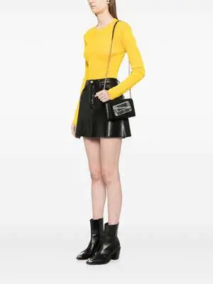Off-White Slogan-print Leather Crossbody Bag
