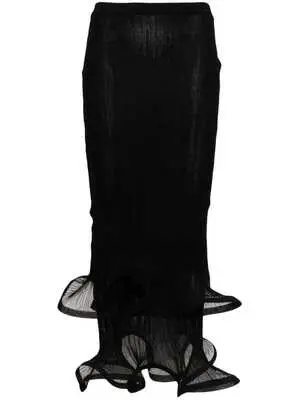 Simkhai Kelso Ruffle-detail Skirt - Black