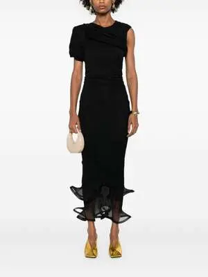 Simkhai Kelso Ruffle-detail Skirt - Black