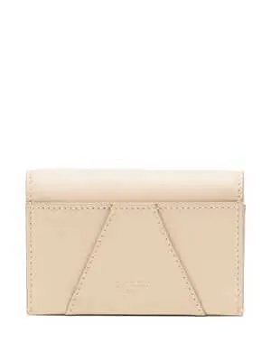 Bally Annye Leather Card Holder - Neutrals
