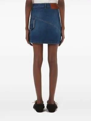 JW Anderson Twisted Denim Mini Skirt - Blue