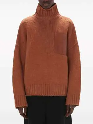 JW Anderson Anchor-logo Ribbed-knit Jumper