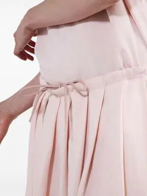 Prada Piqué Pleated Mini-skirt - Pink