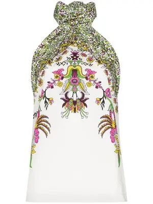 Givenchy Floral-print Halterneck Top