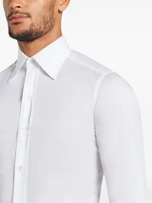 TOM FORD Spread-collar Cotton Shirt