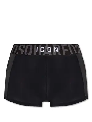 Dsquared2 Icon Logo-waistband Briefs - Black
