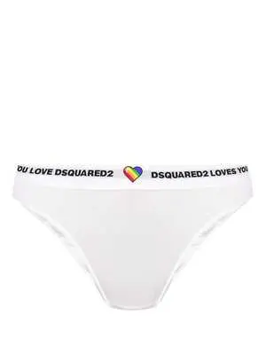 Dsquared2 Logo-waistband Briefs - White