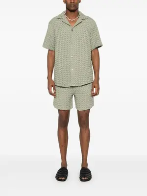 OAS Company Mid-rise Deck Shorts - Green