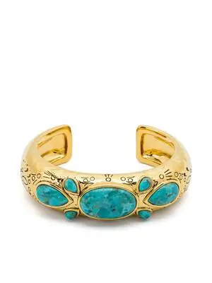 AURÉLIE BIDERMANN Hammered Cuff Bracelet - Gold