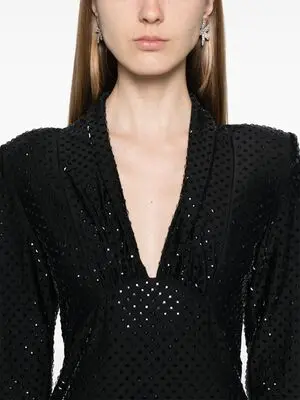 SELF-PORTRAIT Rhinestone-embellished Mini Dress