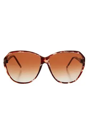 SUNGLASS MUSEUM Vintage Nessa Sunglasses Brown Motif