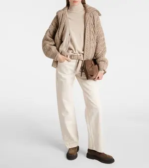 Brunello Cucinelli Cashmere Turtleneck Sweater - Neutrals