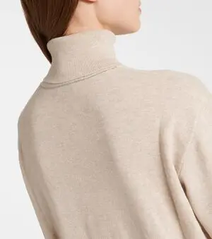 Brunello Cucinelli Cashmere Turtleneck Sweater - Neutrals