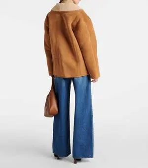 BLAZÉ MILANO Tatoosh Shearling-lined Suede Jacket