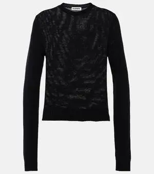 JIL SANDER Wool Sweater - Black
