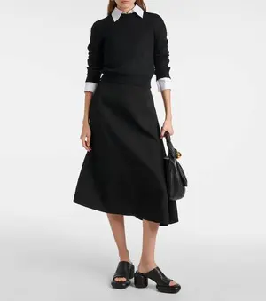 JIL SANDER Wool Sweater - Black