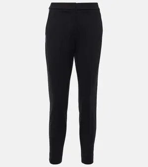 Max Mara Cropped Slim Fit Pants - Black