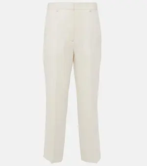 TOTEME High-rise Cropped Straight Pants