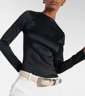 Khaite Lucca Leather Belt - White