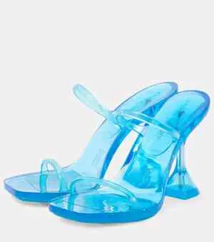 Amina Muaddi Brito 95 Sandals - Blue