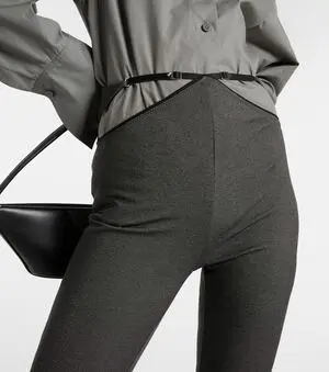 Attico Cutout Flared Pants