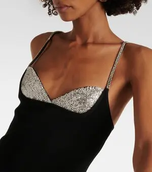 Balmain Crystal-embellished Gown