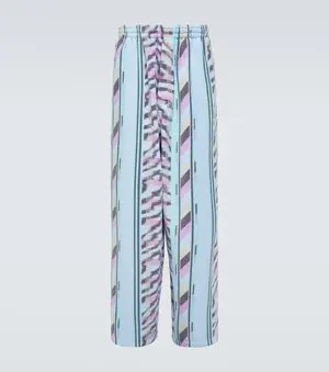 Balenciaga Printed Fleece Sweatpants - Multicoloured