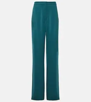Max Mara Medusa High-rise Straight Leg Pants - Grey