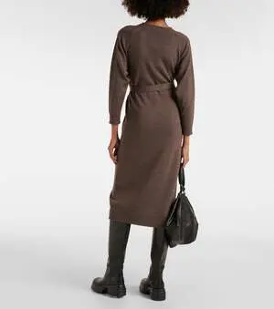 Max Mara Virgin Wool Midi Dress