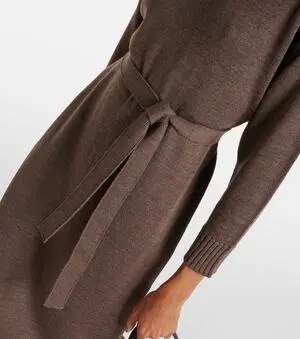 Max Mara Virgin Wool Midi Dress