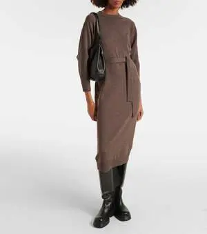 Max Mara Virgin Wool Midi Dress