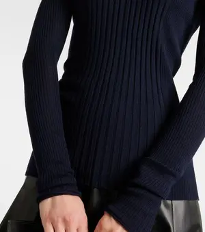 Proenza Schouler Cassidy Wool And Silk Sweater - Blue